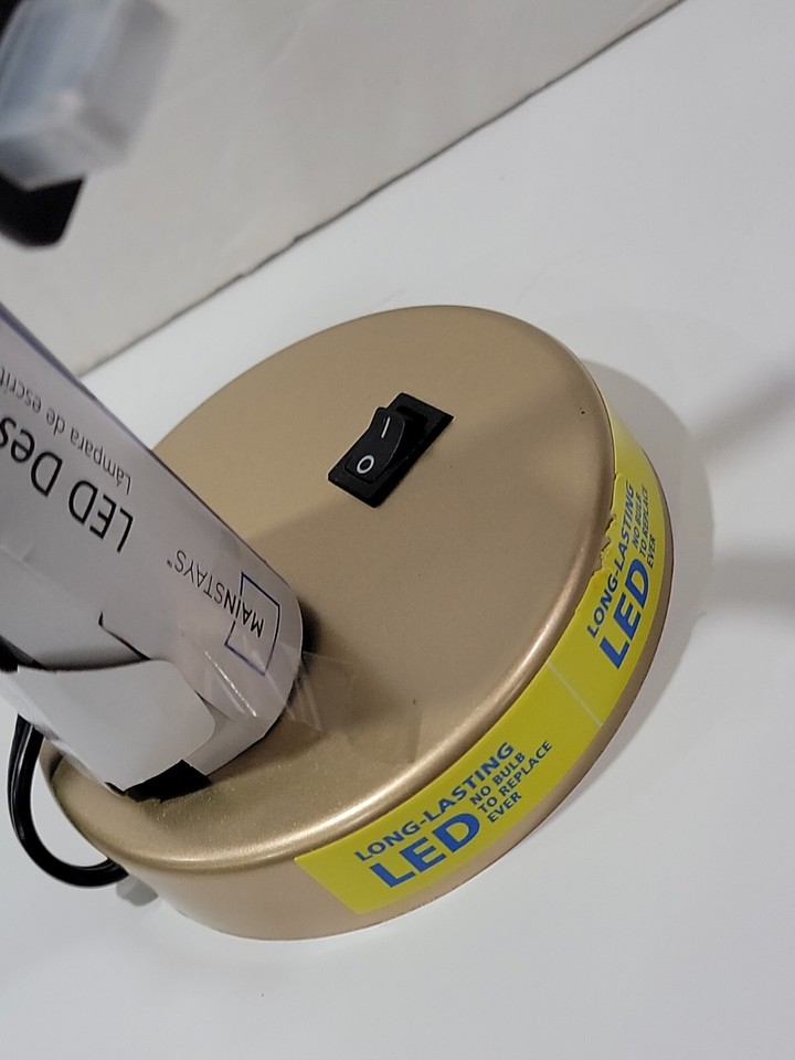 Intertek Gold LED Desk Flexible Lamp Gooseneck Longlasting Desk Light ...