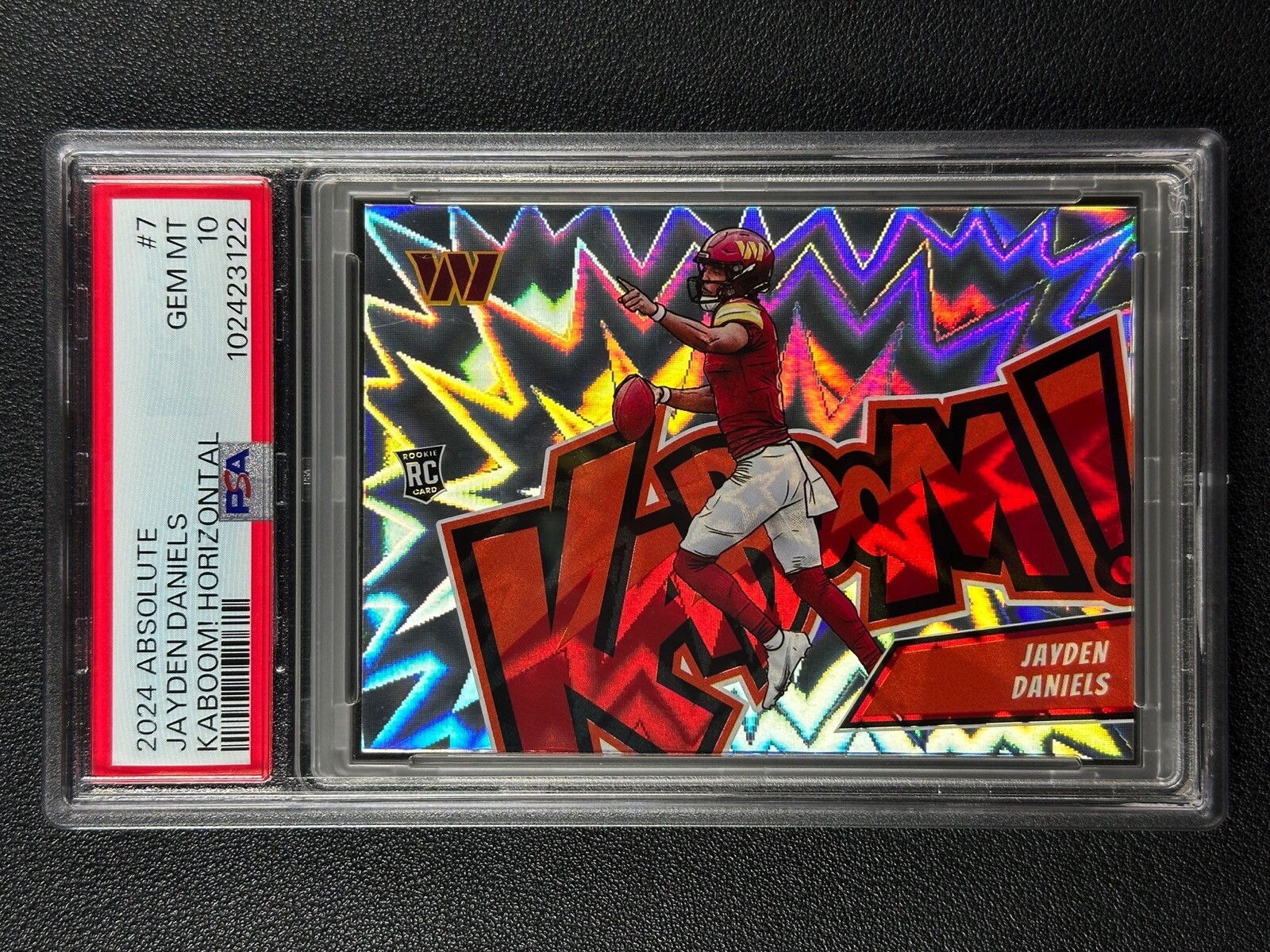 Jayden Daniels 2024 Absolute #7 Kaboom! (Horizontal) Price Guide ...