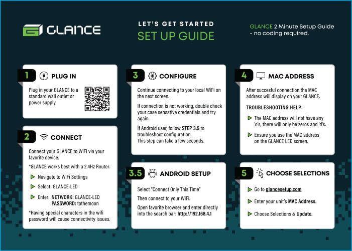 Glance LED Ticker - Customizable LED Display Sports Ticker, LED Display ...