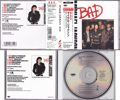 Michael Jackson BAD CD Maxi Remixes Remix ESCA 6614 Collector Edition ...