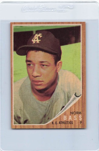 1962 Topps #122 Norm Bass Athletics EX/MT *DA-C2023 | eBay