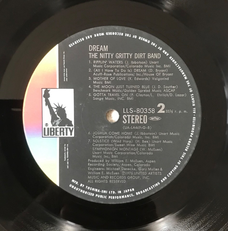 NITTY GRITTY DIRT BAND - Dream - Vinyl LP Record Album - Japan OBI ...