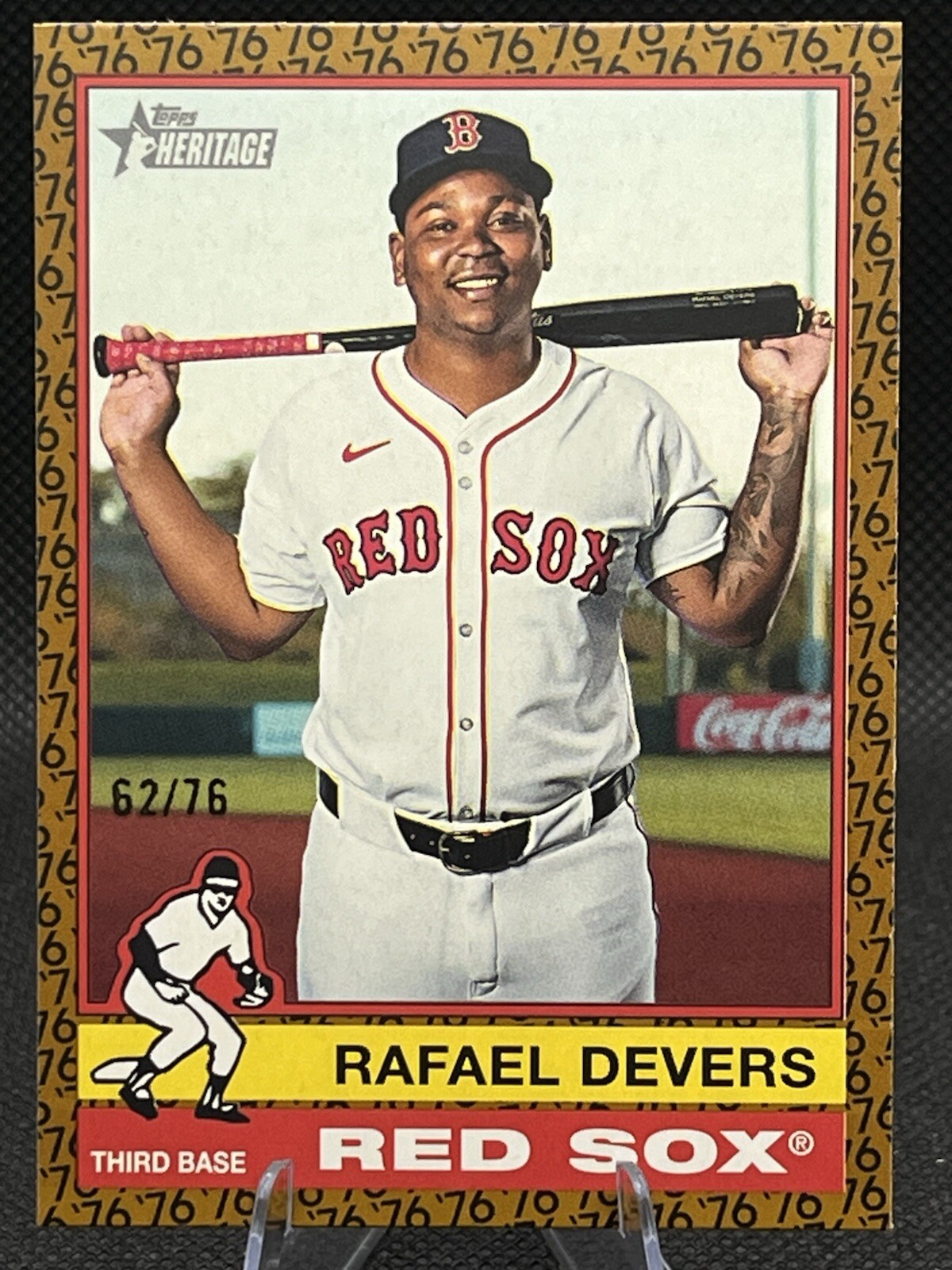 Rafael Devers 2025 Topps Heritage #445 Color of the Year /76 Price ...