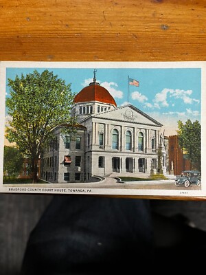Vintage Postcard View of Bradford County Courthouse Towanda ...