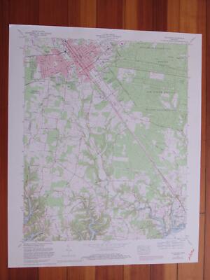 Tullahoma Tennessee 1982 Original Vintage USGS Topo Map | eBay