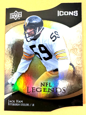 Jack Ham 2009 Upper Deck Icons NFL Legends #175 Die-Cut #'d 6/25 ...