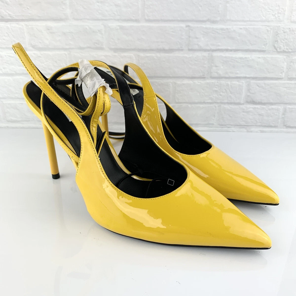 Yellow Slingback Heels