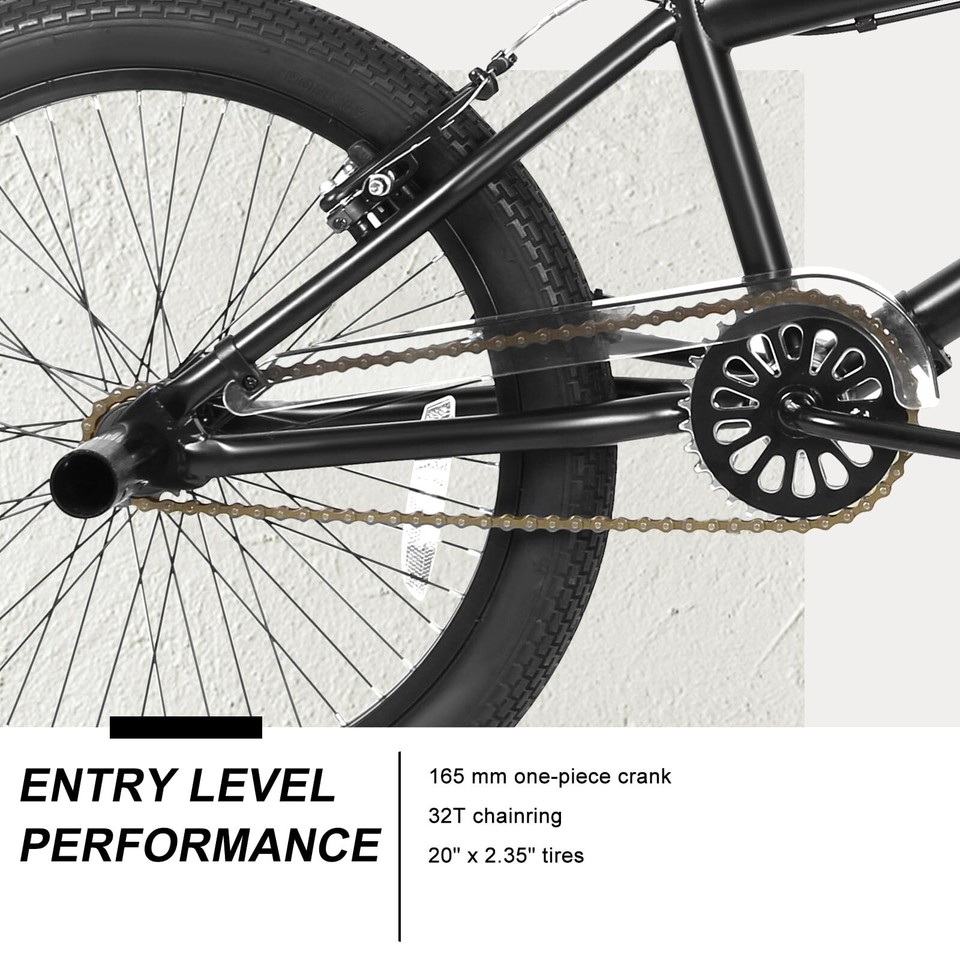 WEIZE Freestyle BMX Bike Trick Bicycle 20 inch Bike for Kids & Adults ...