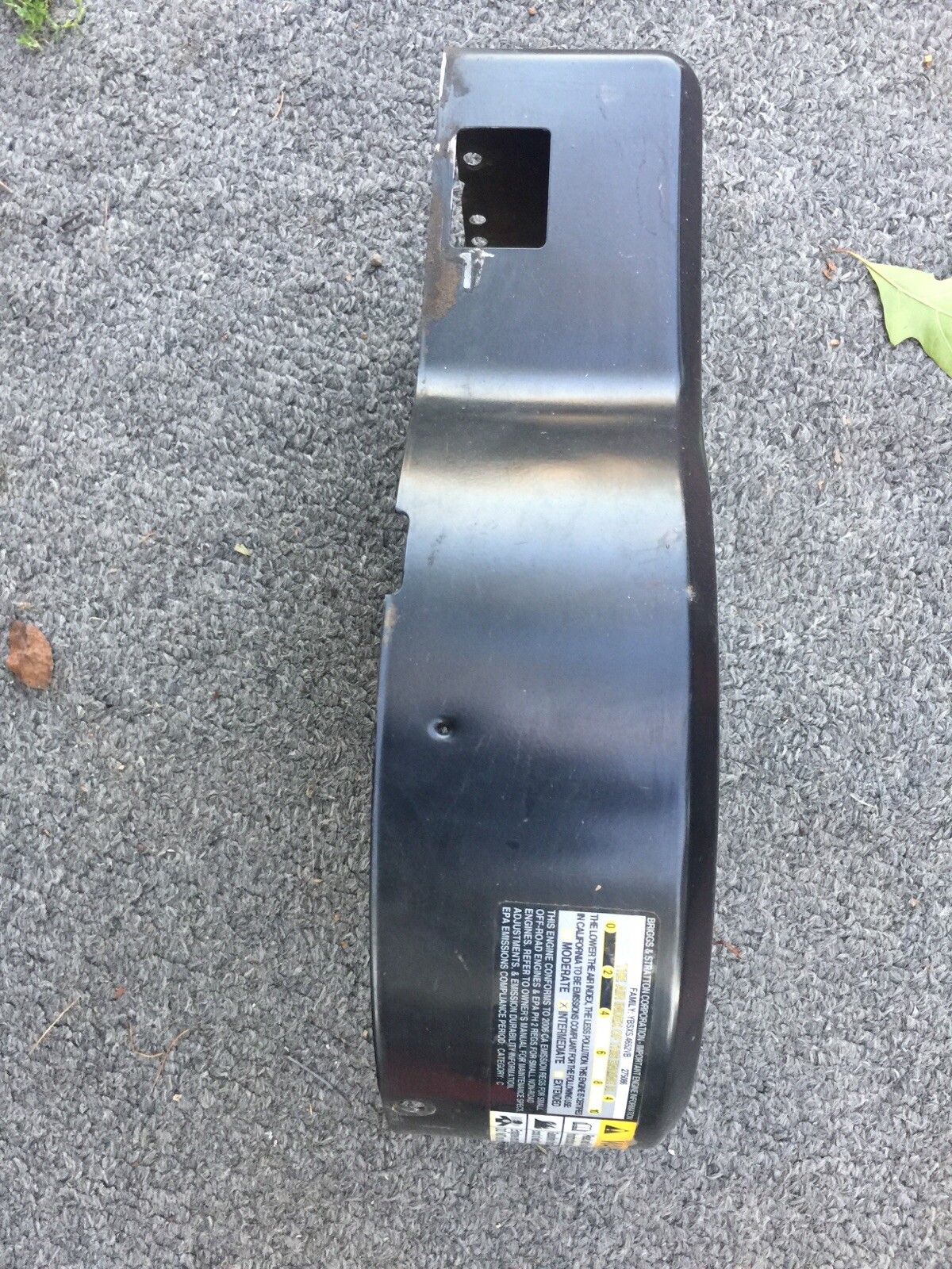 Briggs and Stratton Power Built 12.5 HP Engine Blower Housing Cover ...