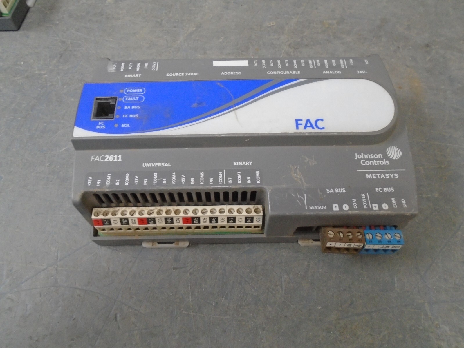 Johnson Controls metasys FAC Controller MS-FAC2611-0 FAC2611 | eBay