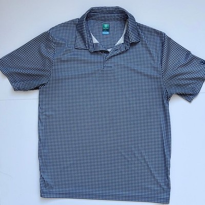 Pro Tour Men's Blue Checkered polo Shirt | eBay