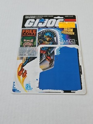 TARGAT Vintage GI Joe Full Card Back Uncut File Card 1988 Hasbro T.A.R ...