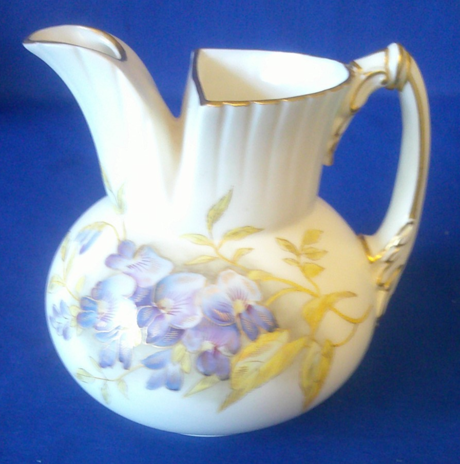 Royal Worcester Porcelain Jugs-Blush Ivory- Globular Jugs-Pitcher-Ewer ...