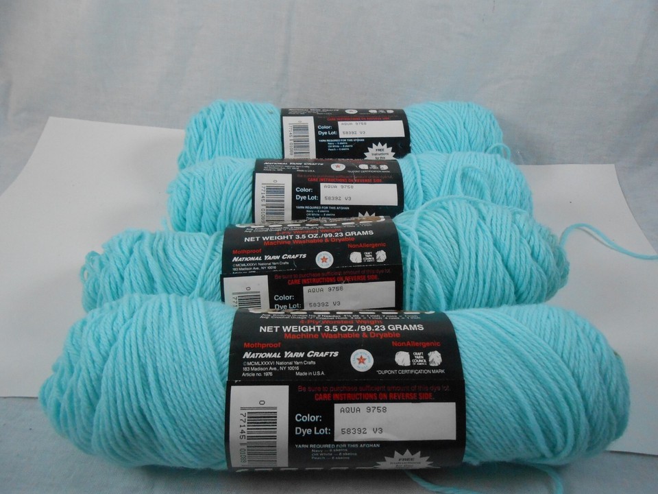 Vintage Natura Sayella 4 ply Aqua 9758 lot #58392 v3 | eBay