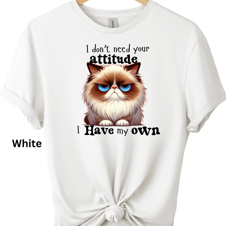 Funny Cat T shirt Graphic Print T shirt Unisex Novelty Tee Soft style T ...