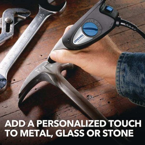 Dremel Electric Engraver Engraving Tool Kit Metal Plastic Wood Glass ...