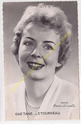 RPPC STAR Gaetane Letourneau Photo Ernest Rainville Edit P.I. | eBay