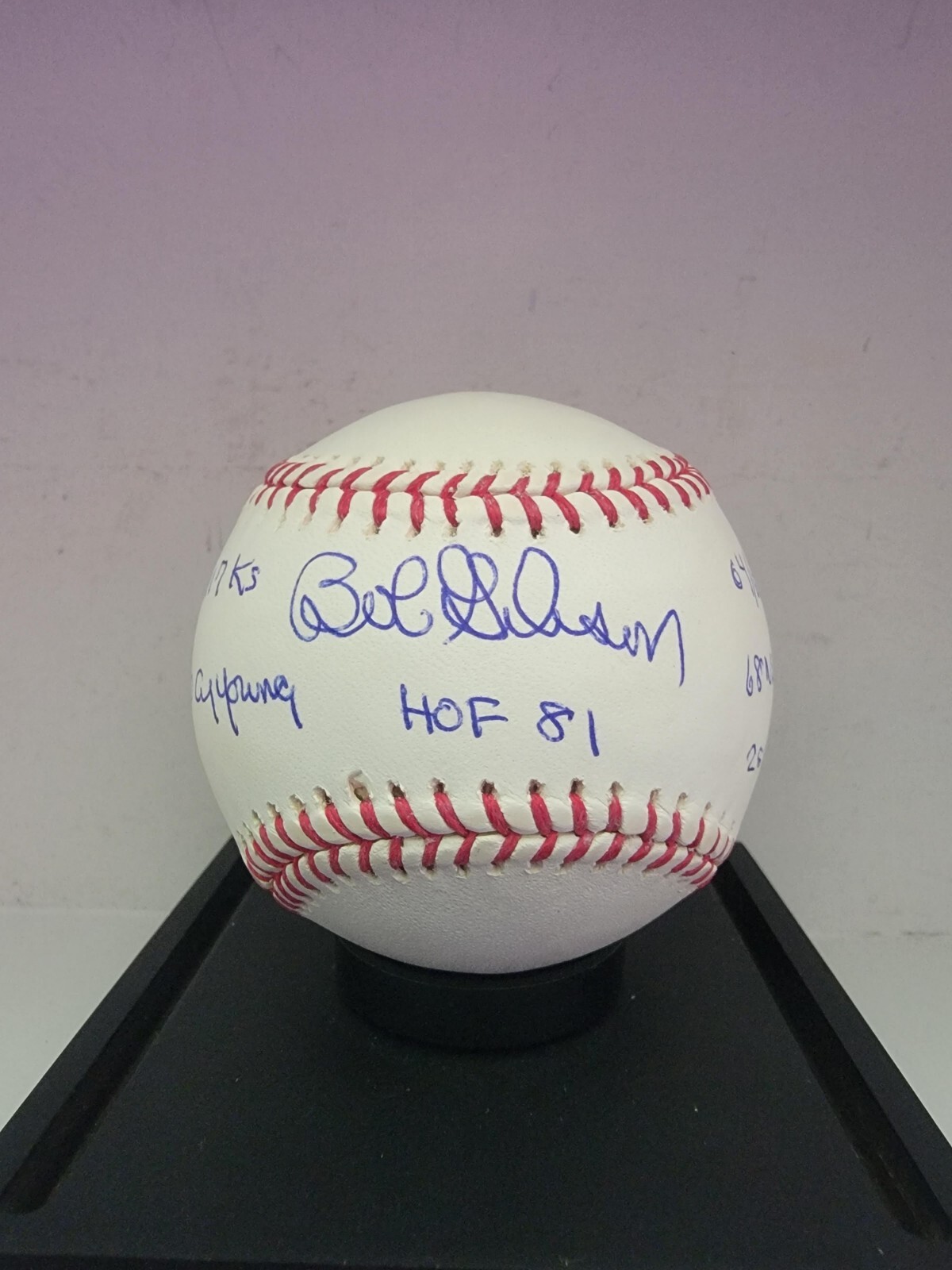 Bob Gibson St. Louis Cardinals Signed Baseball Inscribed with Career ...