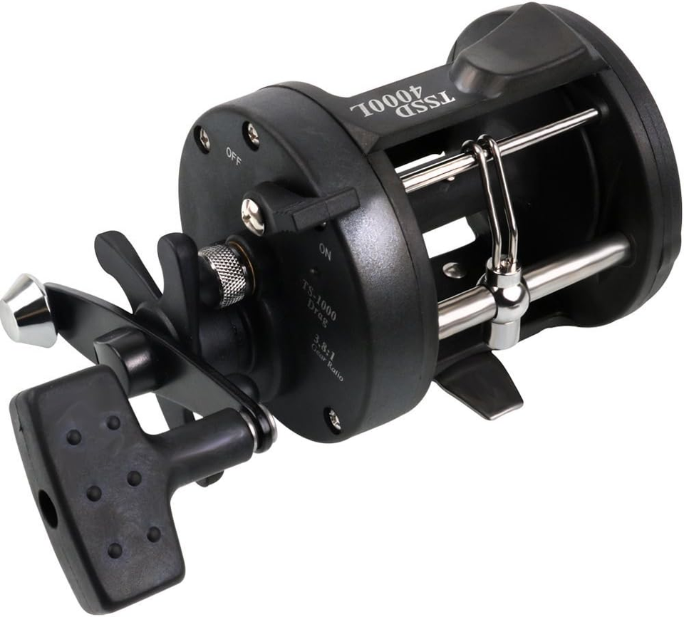 Round Baitcasting Fishing Reel for Catfish, Salmon/Steelhead, Striper ...