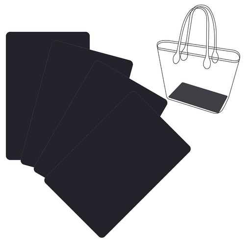 1set Handbag Base Shaper 4pcs 11.8 x 5.9 Inch Rectangle Acrylic Purse ...