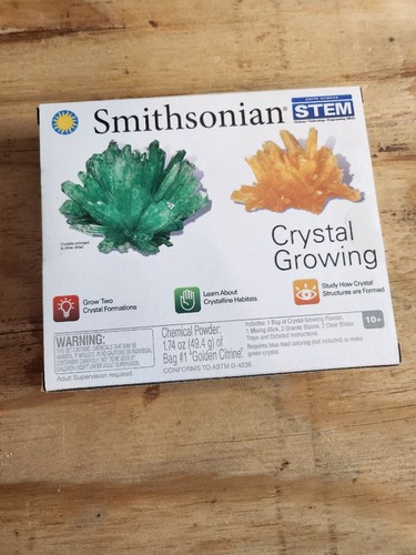 Smithsonian STEMI Crystal Growing Kit NEW Classroom Science Experiment ...