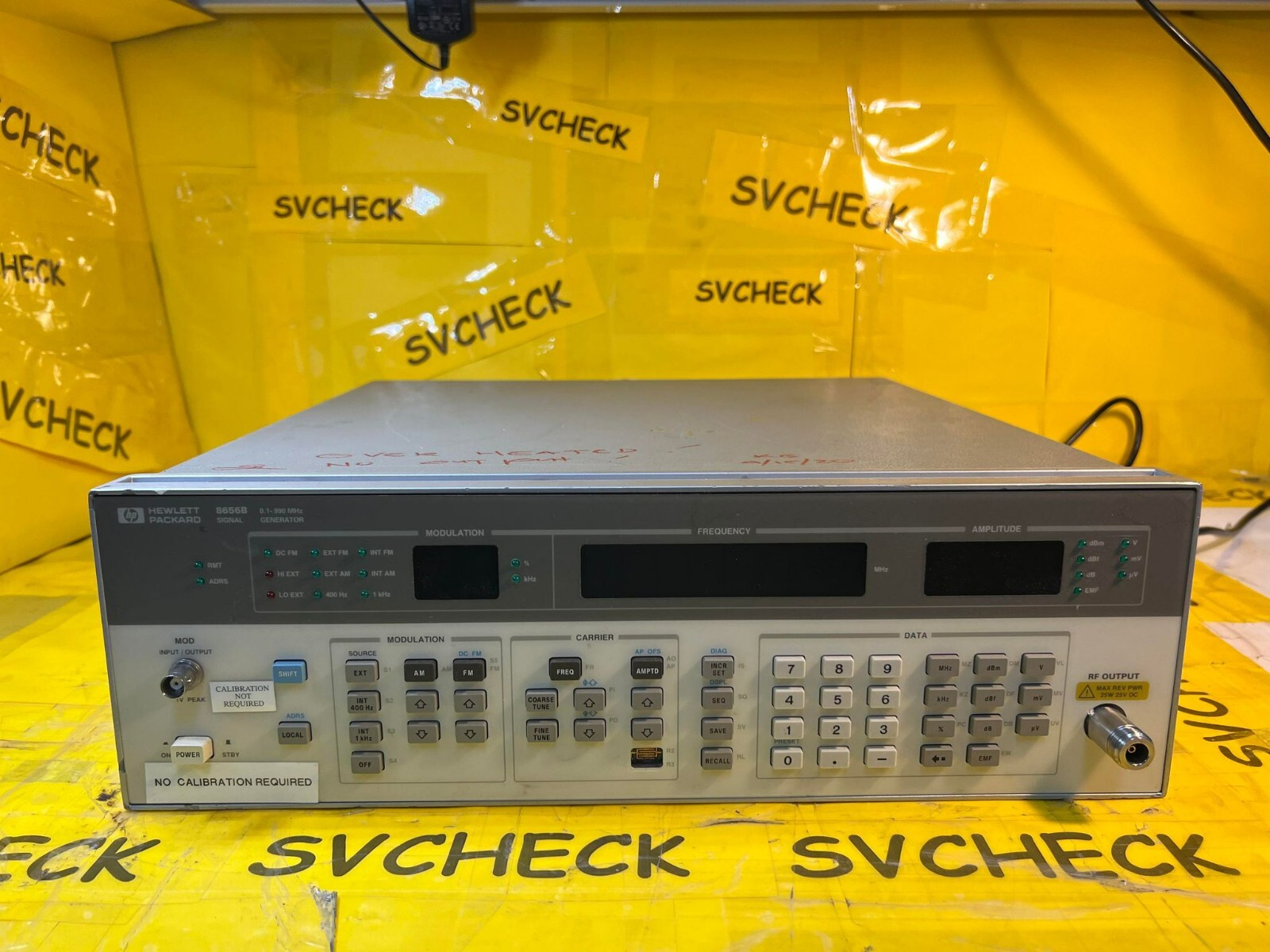 Hewlett Packard HP/Agilent 8656B Synthesized RF Signal Generator .1 ...
