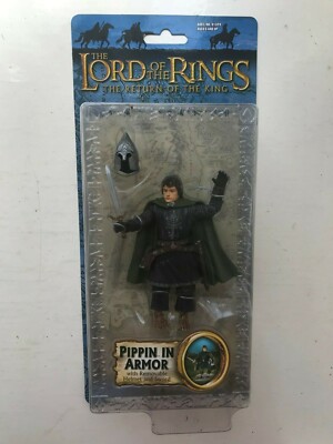 BNIB LORD OF THE RINGS PIPPIN IN ARMOR MARVEL FIGURE TOY BIZ RETURN OF ...