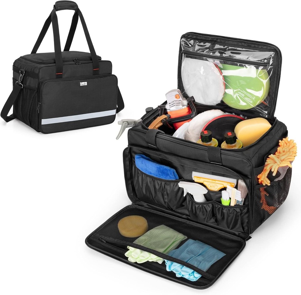 Large Detailing Bag, Detail Organizer for Auto Detailing Supplies ...