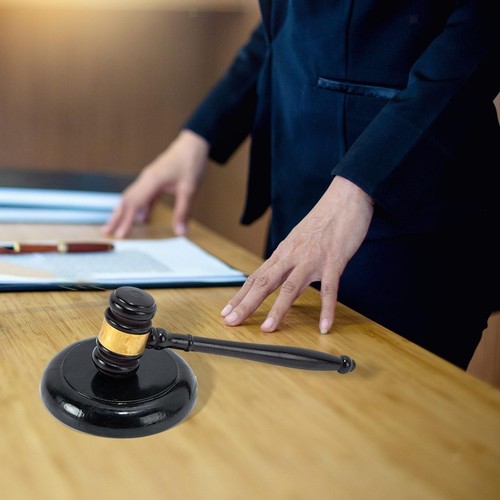 Wooden Gavel and Block Set Cosplay Prop Painted Smooth Gavel Student ...