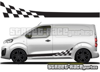 Citroen Dispatch / Jumpy van 006 racing stripes graphics stickers ...