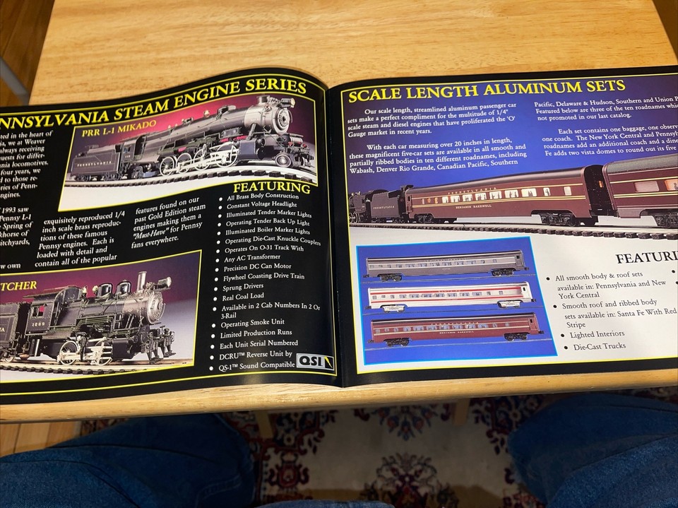 Weaver Quality Craft Models Spring 1994 O Scale Catalog Brochure ...