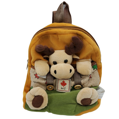 Banff Canada Moose Plush Backpack Bag Child Small Children Kid School ...