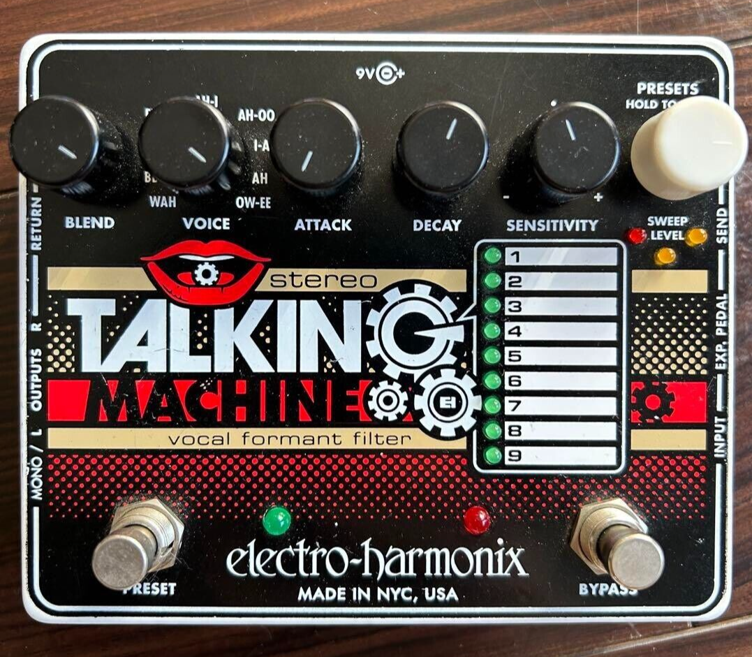 Electro Harmonix Stereo Talking Machine Vocal Formant Filter Guitar ...