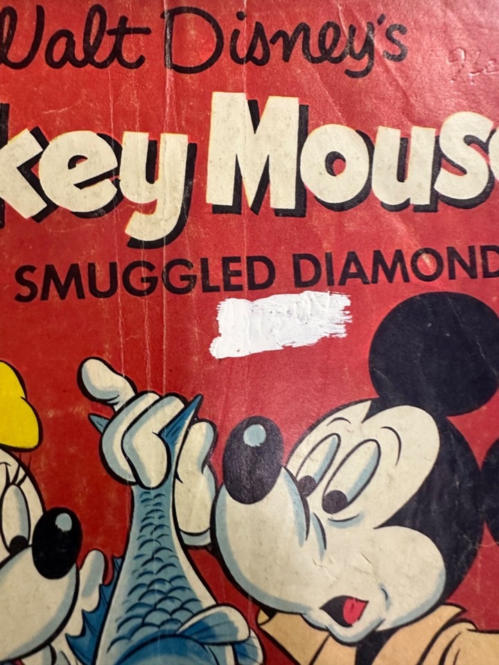FOUR COLOR #362 Walt Disney's Mickey Mouse And The Smuggled Diamonds ...