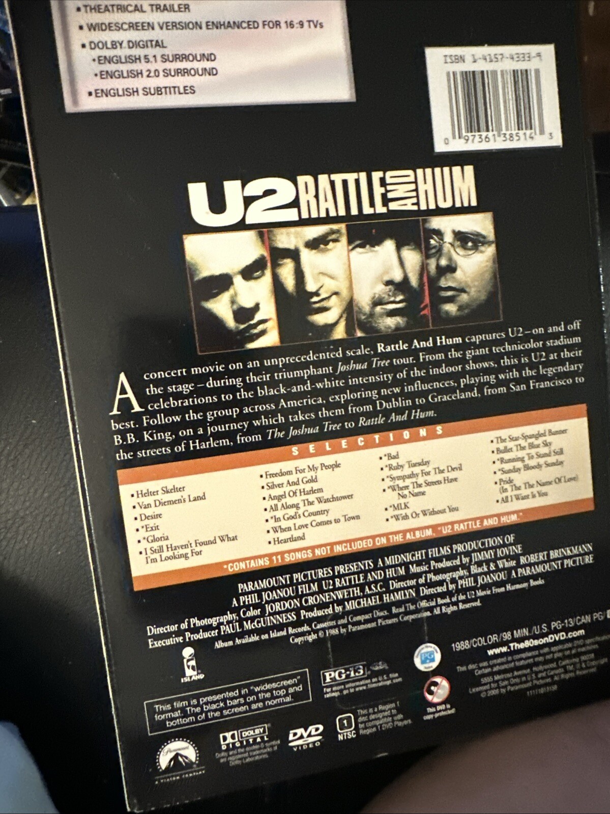 U2 - Rattle and Hum (DVD, 2009, "I Love the 80s" Edition CD Included ...