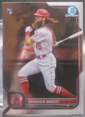 Brandon Marsh Angels Rc 2022 Bowman Chrome 70 Ebay