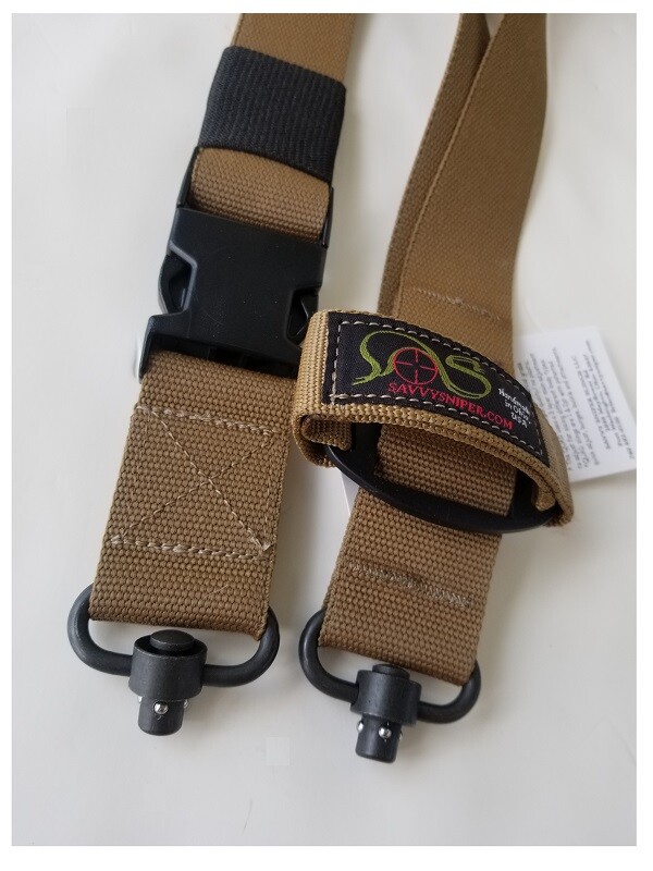 Savvy Sniper - Sniper Cuff Sling ITW Buckle w/ Dual QD - Black, OD ...