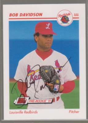 Autographed 1991 Line Drive AAA Bob Davidson - Louisville Redbirds | eBay