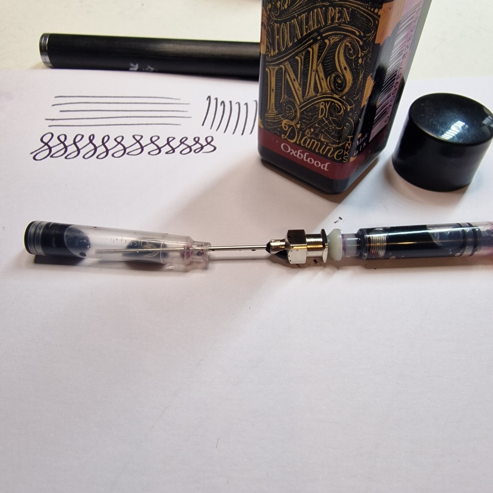 Basic Black Fountain Pen, Fine Point, Metal Barrel & a free cartridge ...