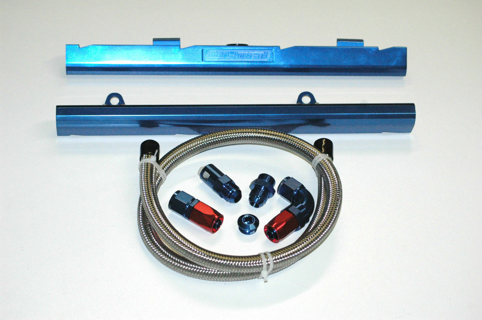 HOLDEN VT - VZ LS1 5.7L V8 AEROFLOW BILLET ALLOY FUEL RAIL KIT BLUE ...