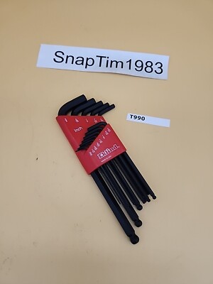 Eklind 10213 13 Piece L-Key Hex Key Set Hex Range 0.05 to 3/8" Red | eBay