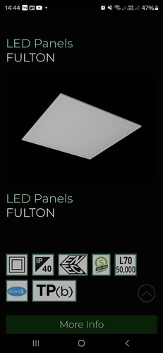 5x NVC Lighting Fulton LED Panel Opal diffuser 29W 4000K 600 x 600 NFU/O/66/840 | eBay UK