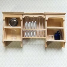 1/12 Dollhouse Miniature Furniture Kitchen Dining Cabinet Display Shelf ...
