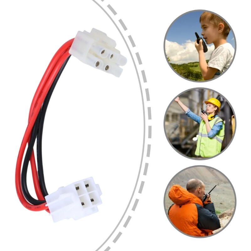 Shortwave Radio Power Cable Line Adapter, 4 Pin To 6 Pin, Seamless ...