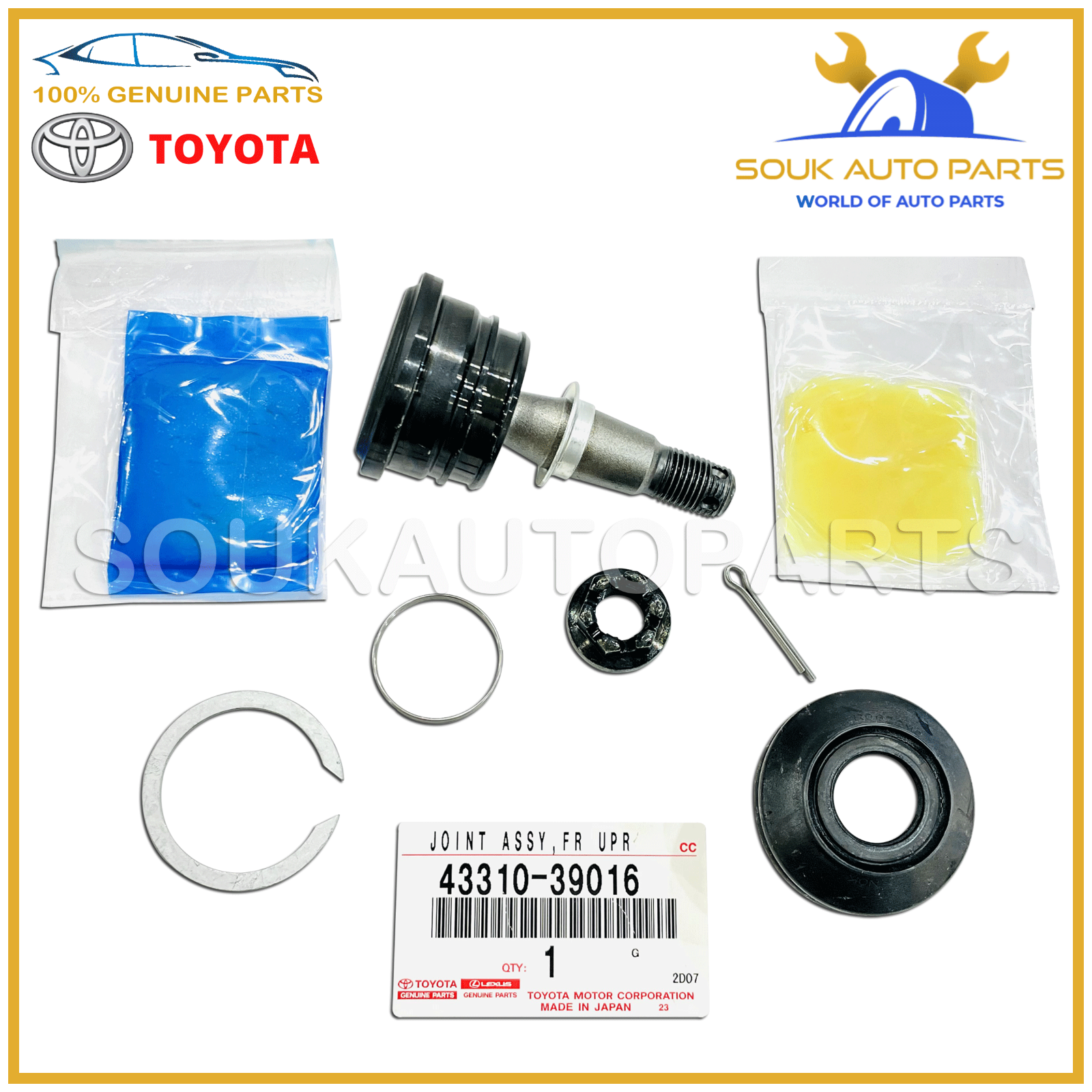 43310-39016 Genuine Toyota JOINT ASSY, FRONT UPPER BALL, RH/LH ...