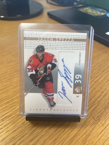2002-03 SP Hockey Jason Spezza Signature Style #SS-JP RC | eBay