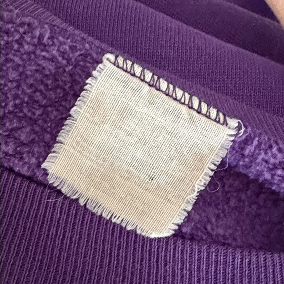 Guess Vintage 1989 Multicolor Logo Purple Sweatshirt M/L | eBay