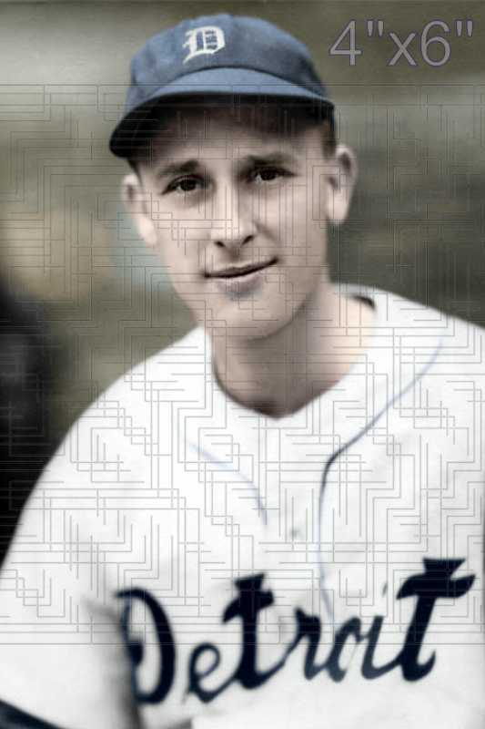 Bubba Floyd - 1944 Detroit Tigers - choose a style - colorized print | eBay