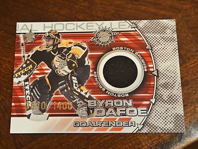 darren mccarty byron dafoe game used relic jersey card dual /1400 nhl ...