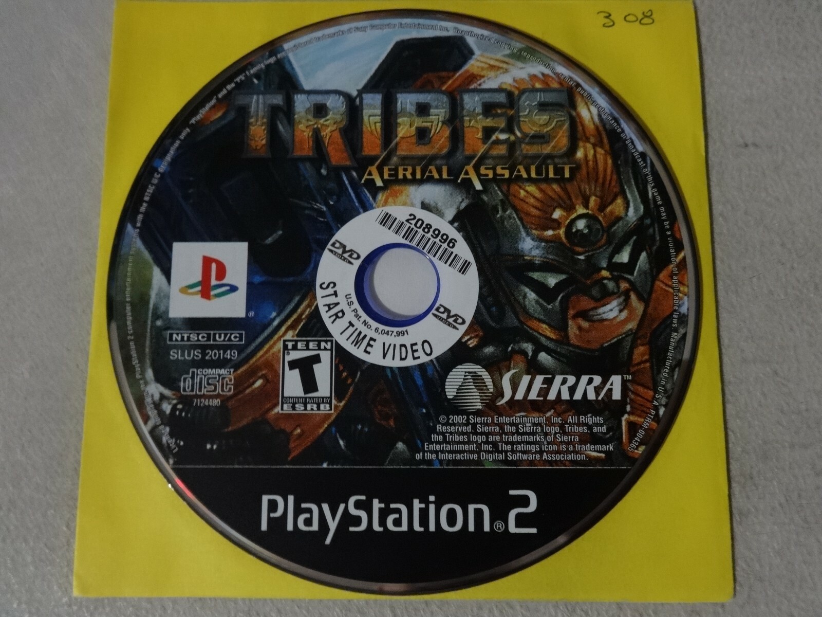 Tribes Aerial Assault Sony Playstation 2 PS2 Game Disc Only Free Ship ...
